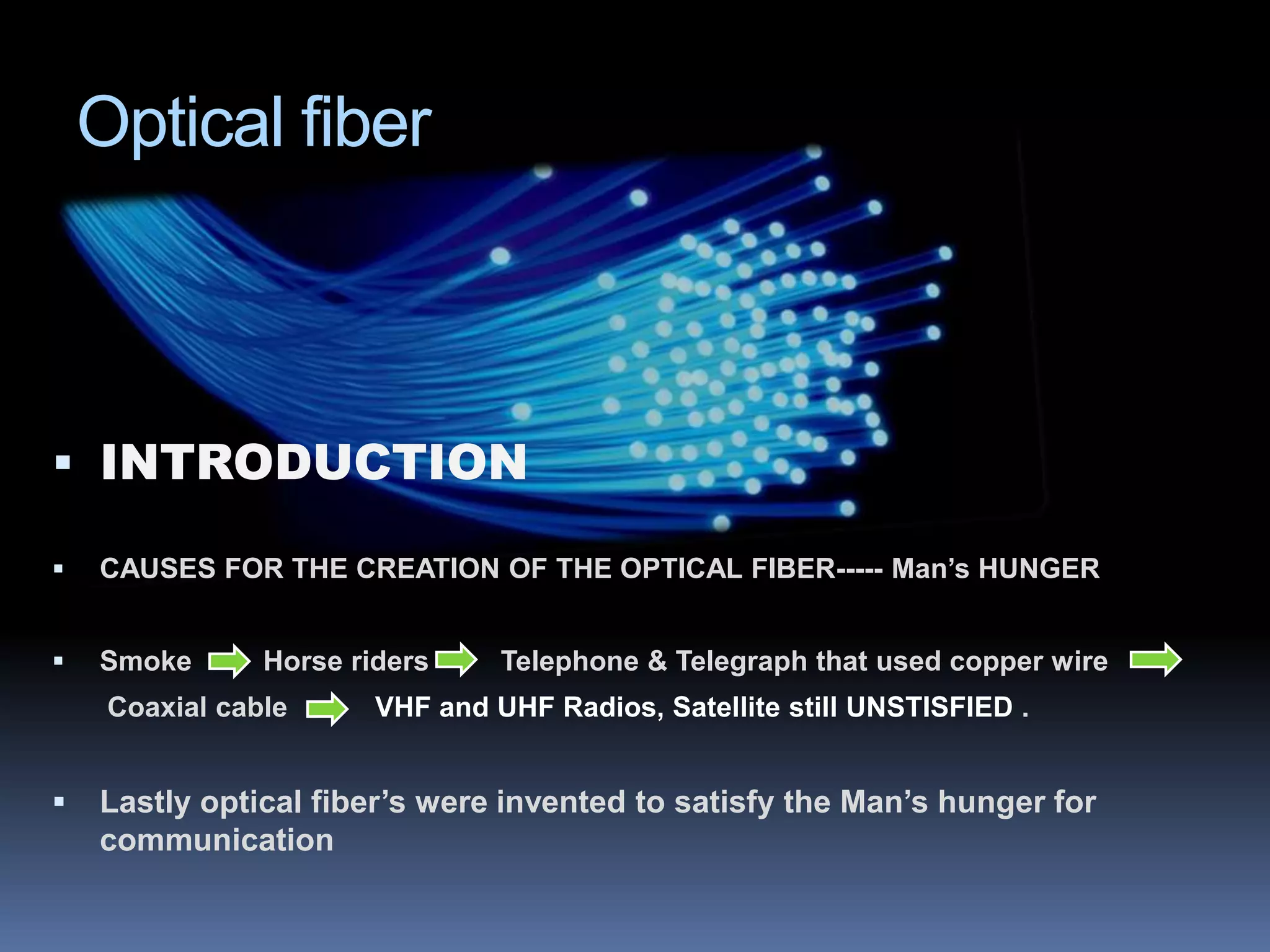 Optical fiber | PPTX | Technology & Computing