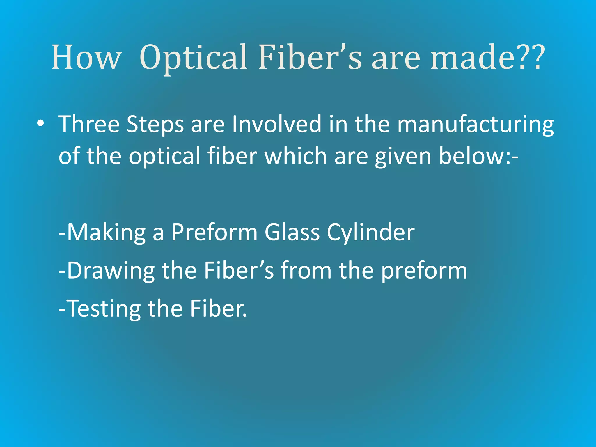 Optical fiber | PPTX