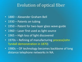 Optical fiber | PPTX