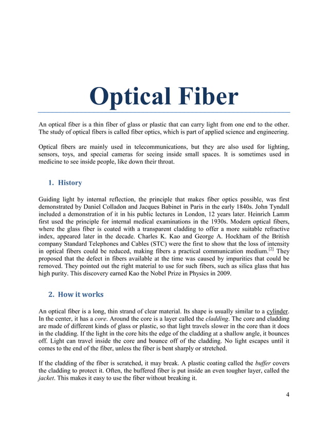 Optical fiber | PDF