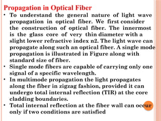 Optical _ Fiber - Waveguides - dispersion | PPTX
