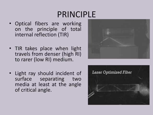 fundamentals of optical fiber | PPTX | Physics | Science