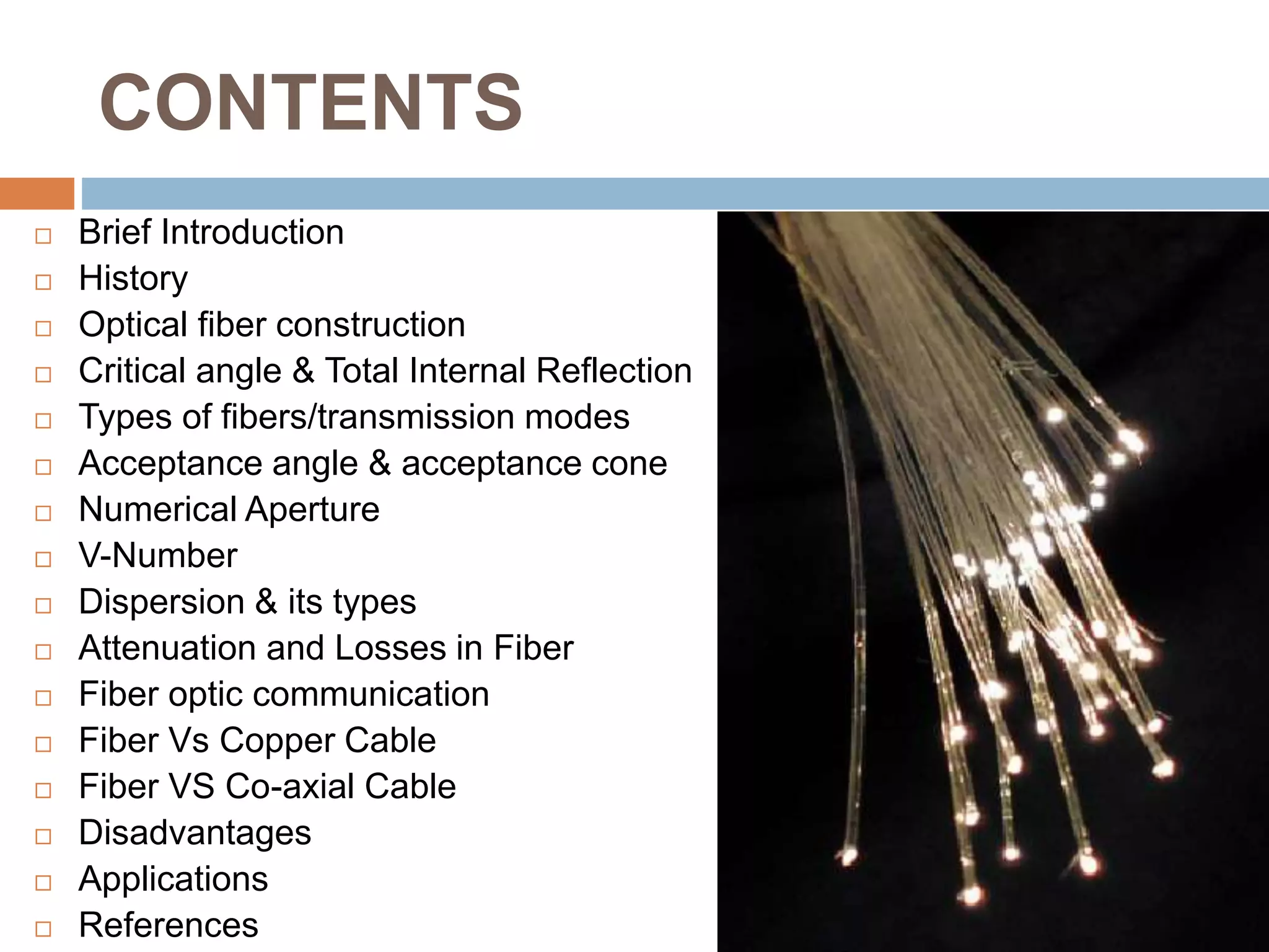 Optical fiber cable final | PPTX