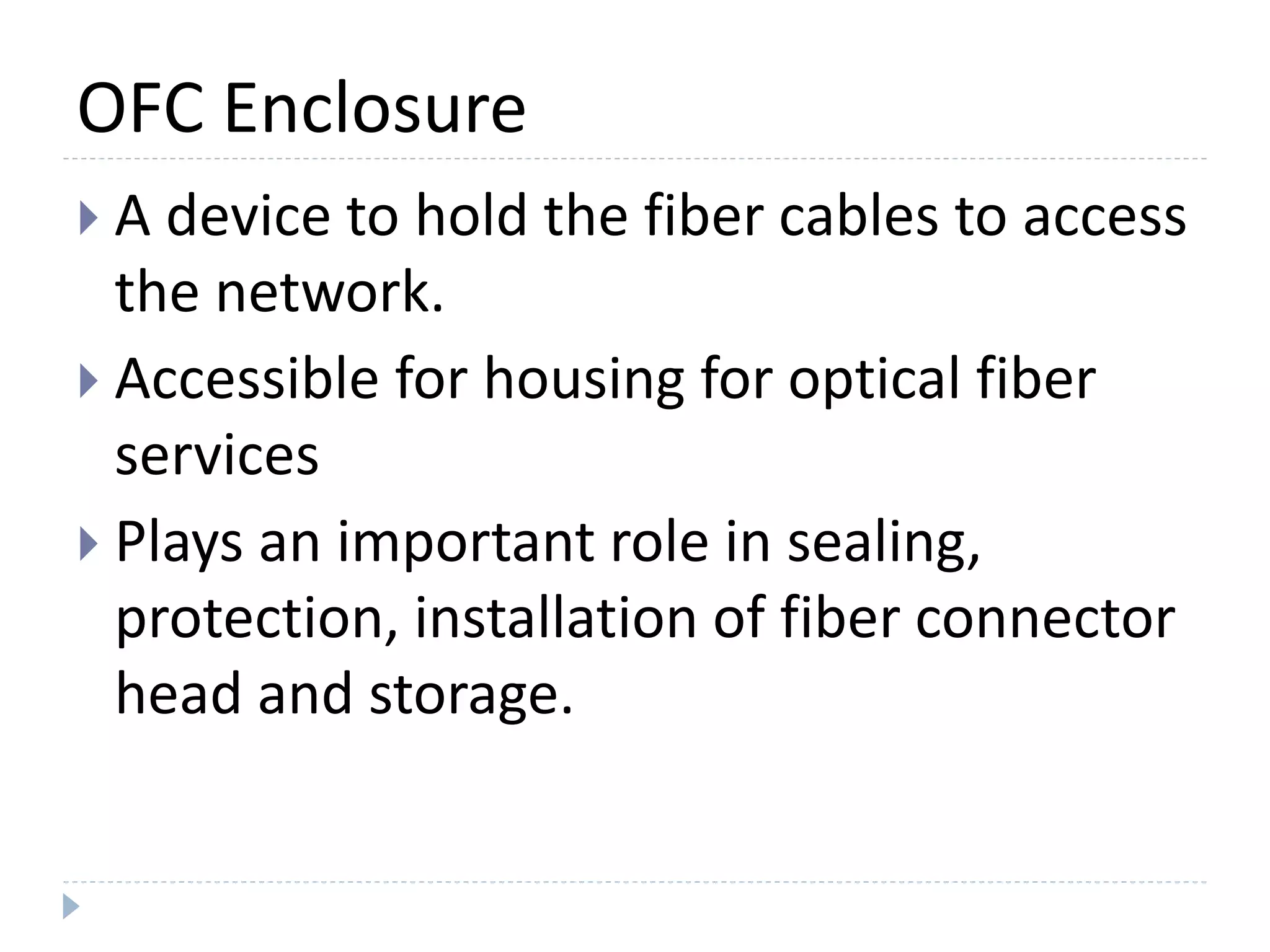 Optical fiber cables | PPTX