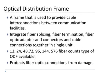 Optical fiber cables | PPTX