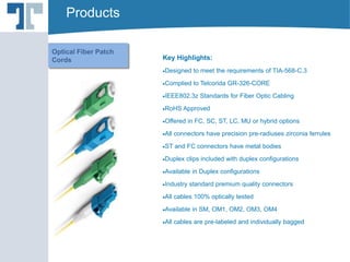 Optical Fiber Cables by Ms Jayani Technologies LLP, Mumbai | PPTX