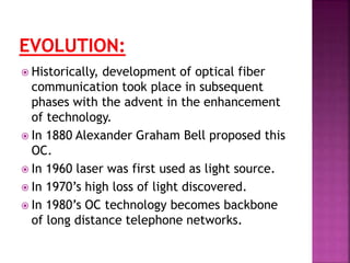 Optical fiber communication | PPTX