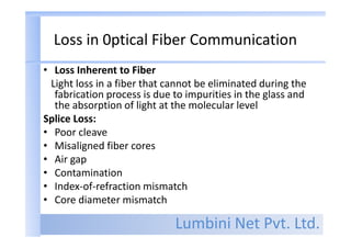 Optical fiber communication-Presented by Kiran Devkota | PDF