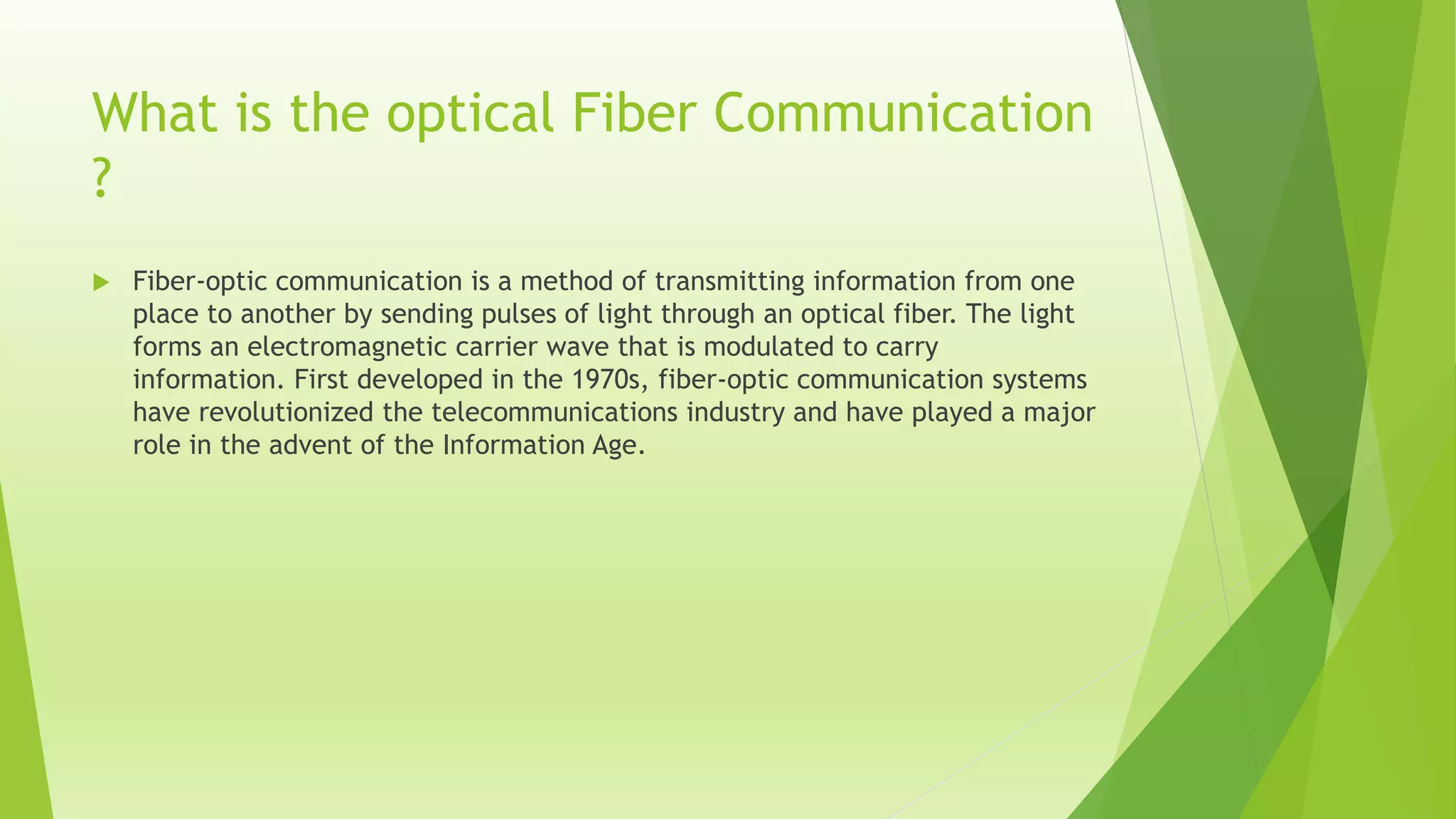 Optical fiber communication in bangladesh ppt | PPTX