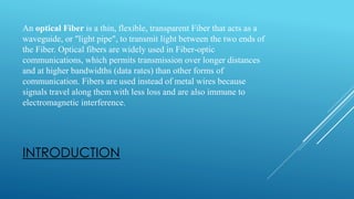 Optical Fiber Communication | PPT