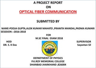 OPTICAL FIBER COMMUNICATION PPT.pptx | Computer Networking | Computing