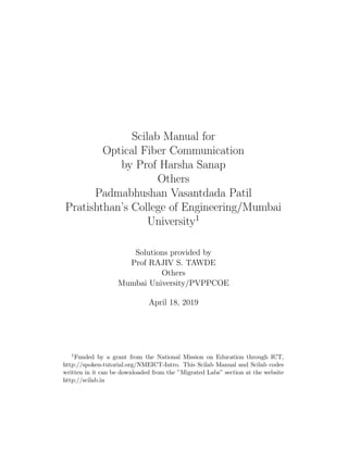 Optical fiber communication prof harsha sanap (1) | PDF | Physics | Science