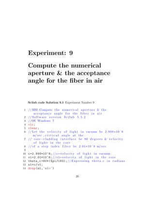 Optical fiber communication prof harsha sanap (1) | PDF | Physics | Science