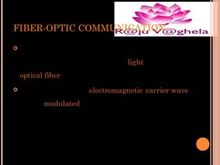 Optical fiber communications | PPT