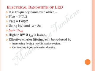 Optical fiber communication Part 2 Sources and Detectors | PDF