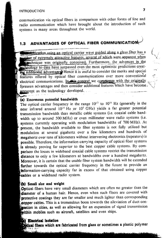 Optical Fiber Communications Principles And Practice By John M Senior