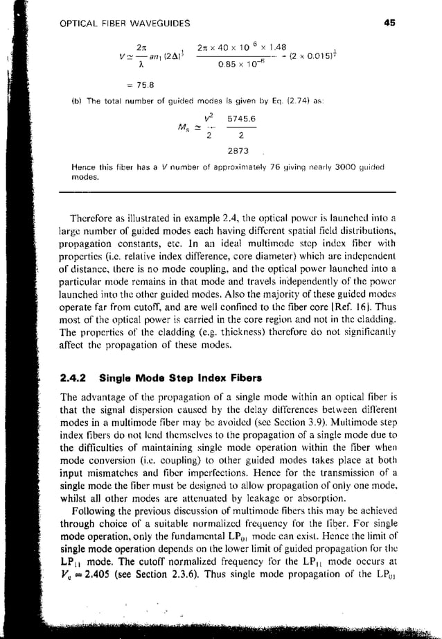 Optical Fiber Communications Principles And Practice By John M Senior