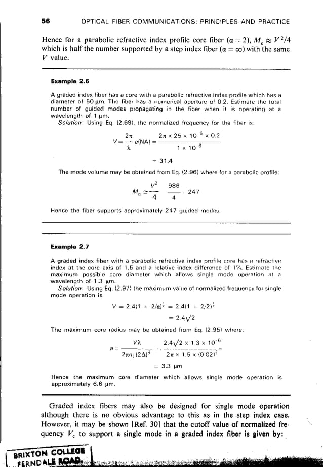 Optical Fiber Communications Principles And Practice By John M Senior
