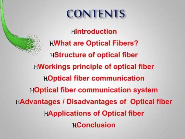 Optical fiber communiction | PPTX