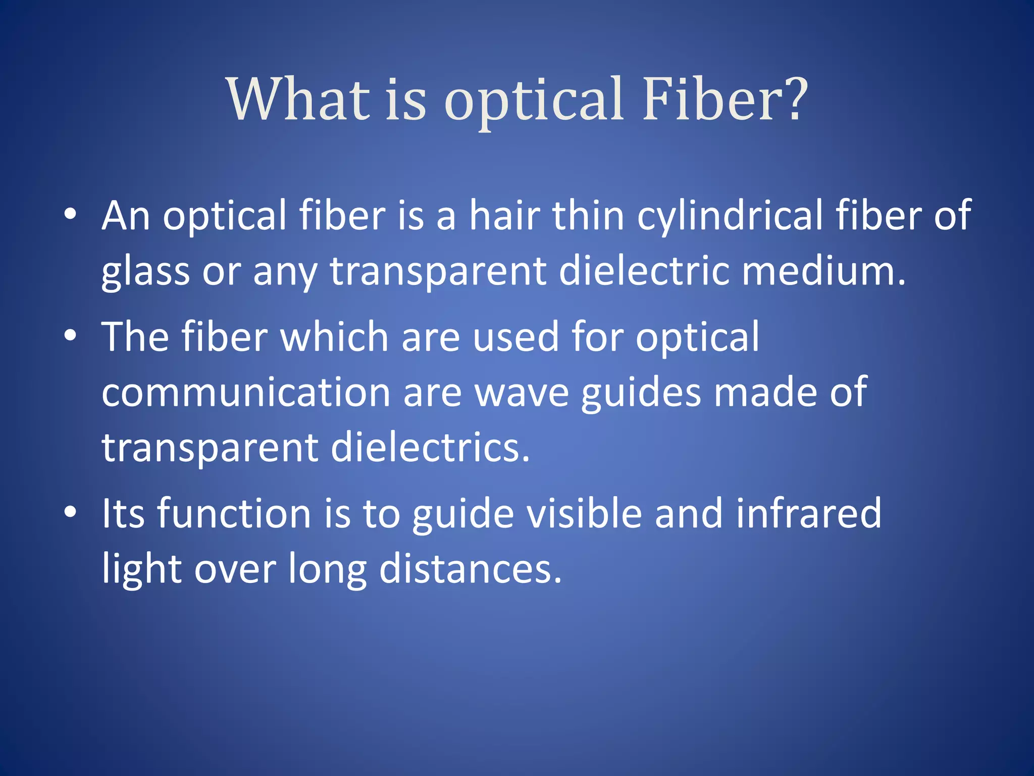 Optical fiber communiction system | PPTX