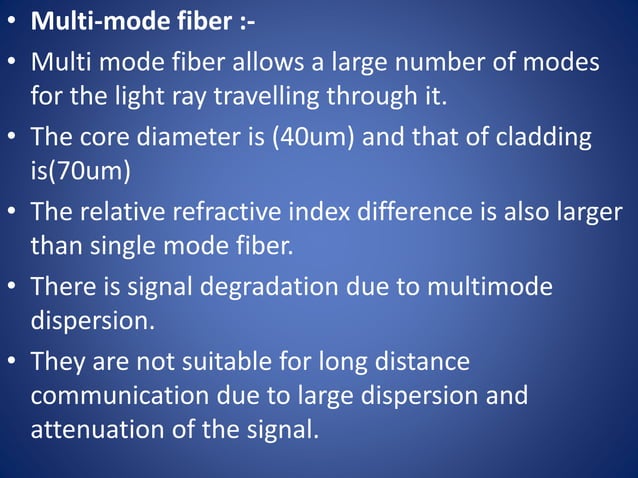 Optical Fiber Communiction System Pptx Computer Networking Computing