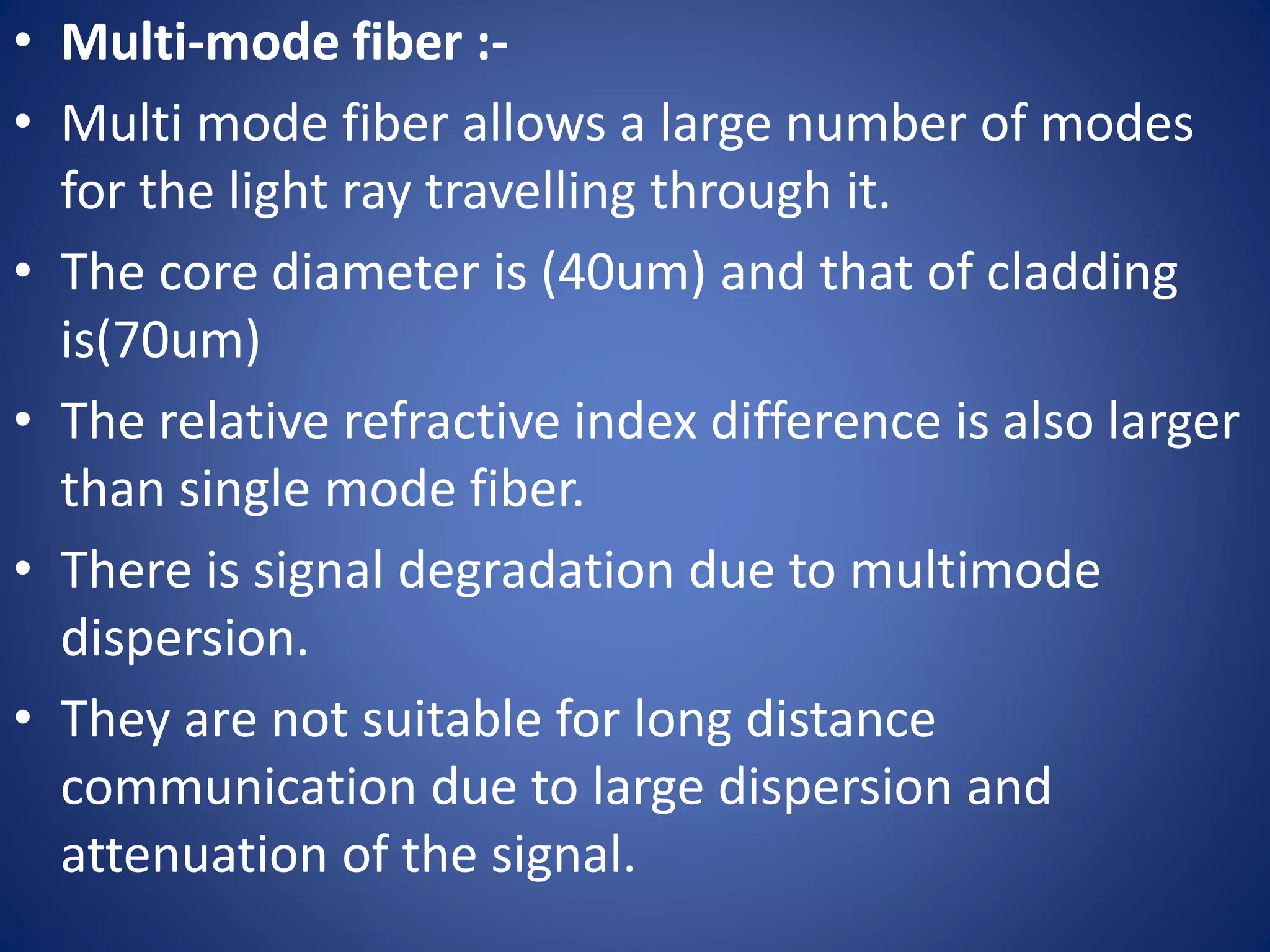 Optical fibercommunictionsystem | PPTX