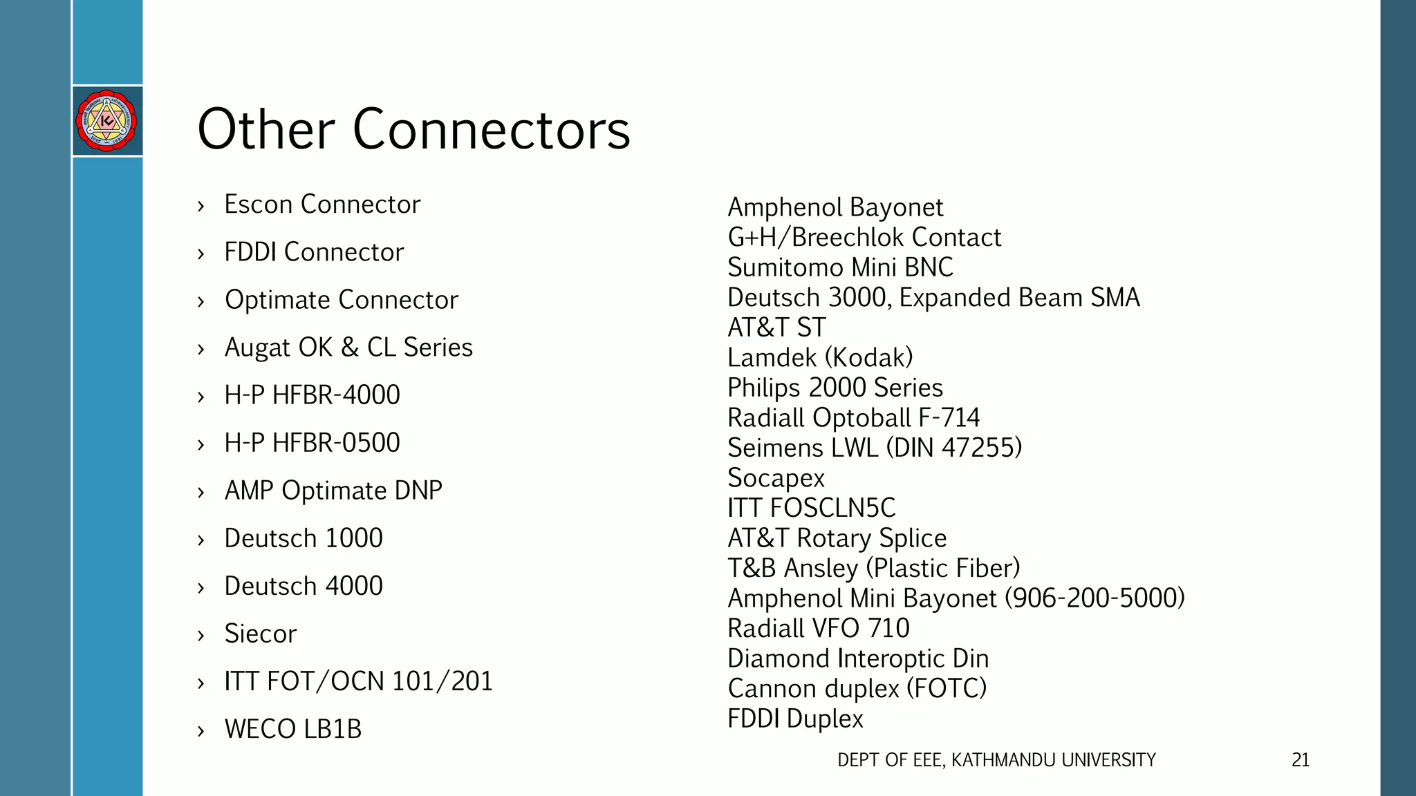 Optical fiber connectors | PDF