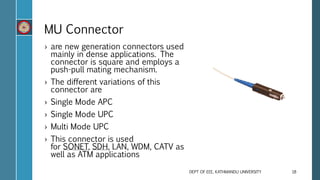 Optical fiber connectors | PDF