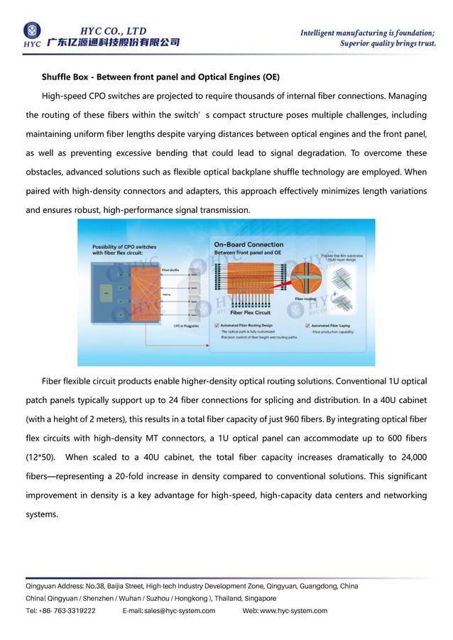 Optical Fiber Interconnection Solutions for Co-packaged Optics (CPO) | PDF