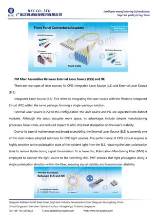 Optical Fiber Interconnection Solutions for Co-packaged Optics (CPO) | PDF