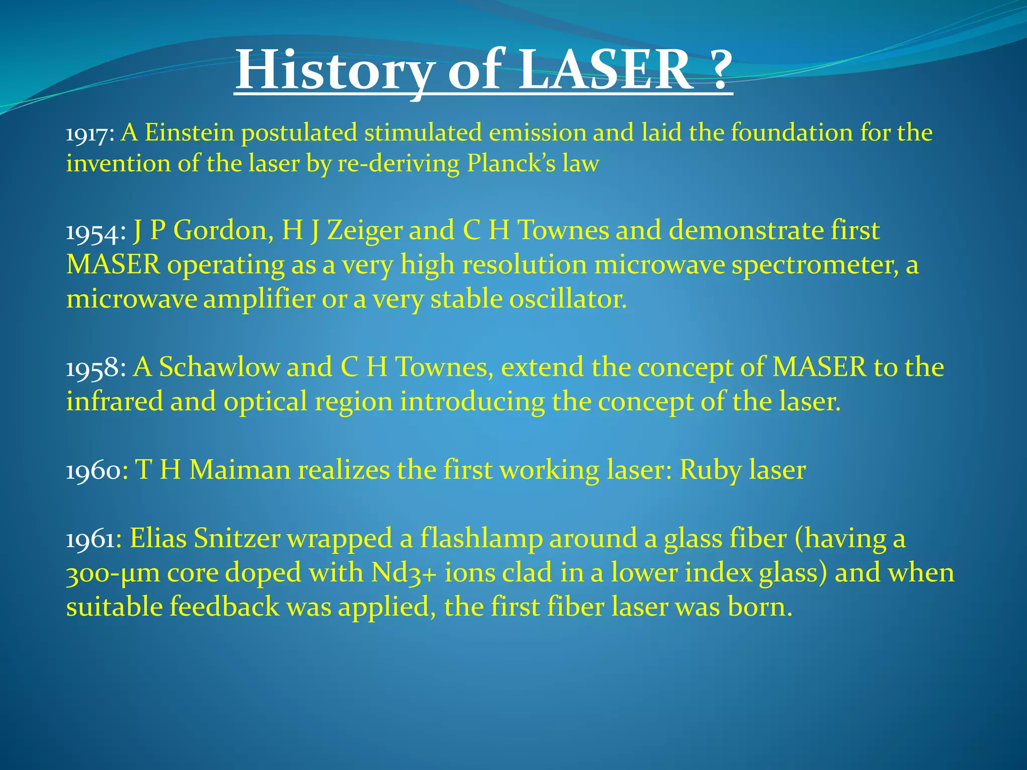 Optical fiber laser | PPTX
