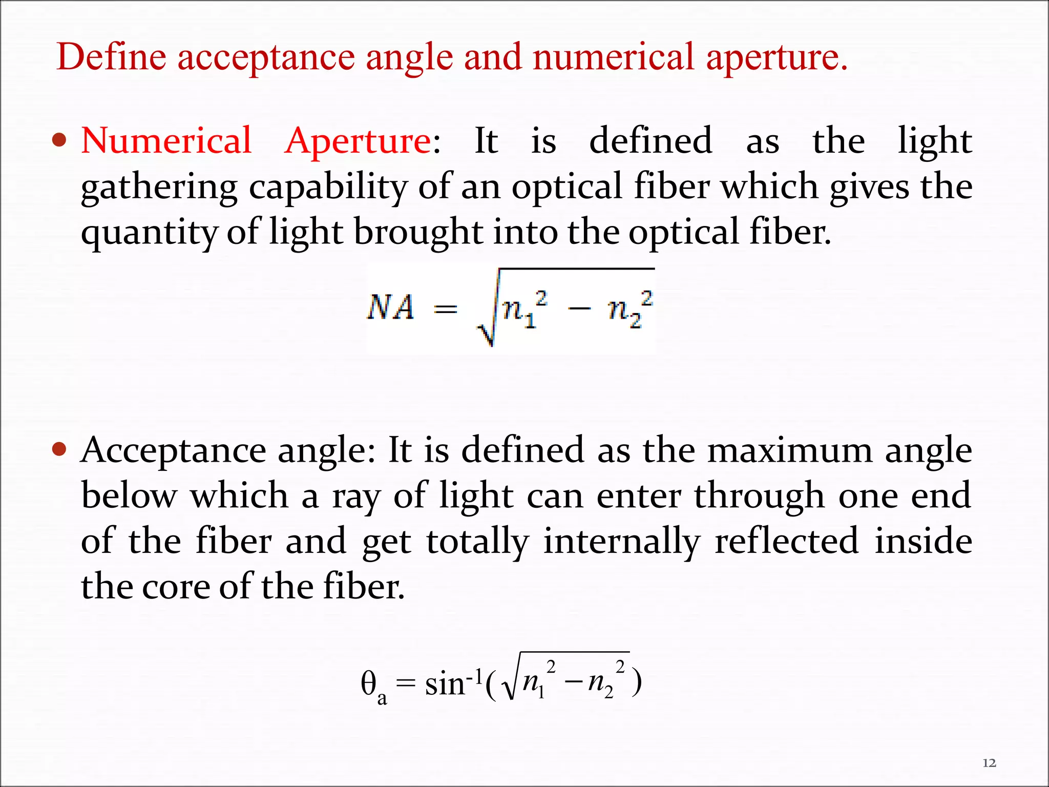 Optical fibers | PPT