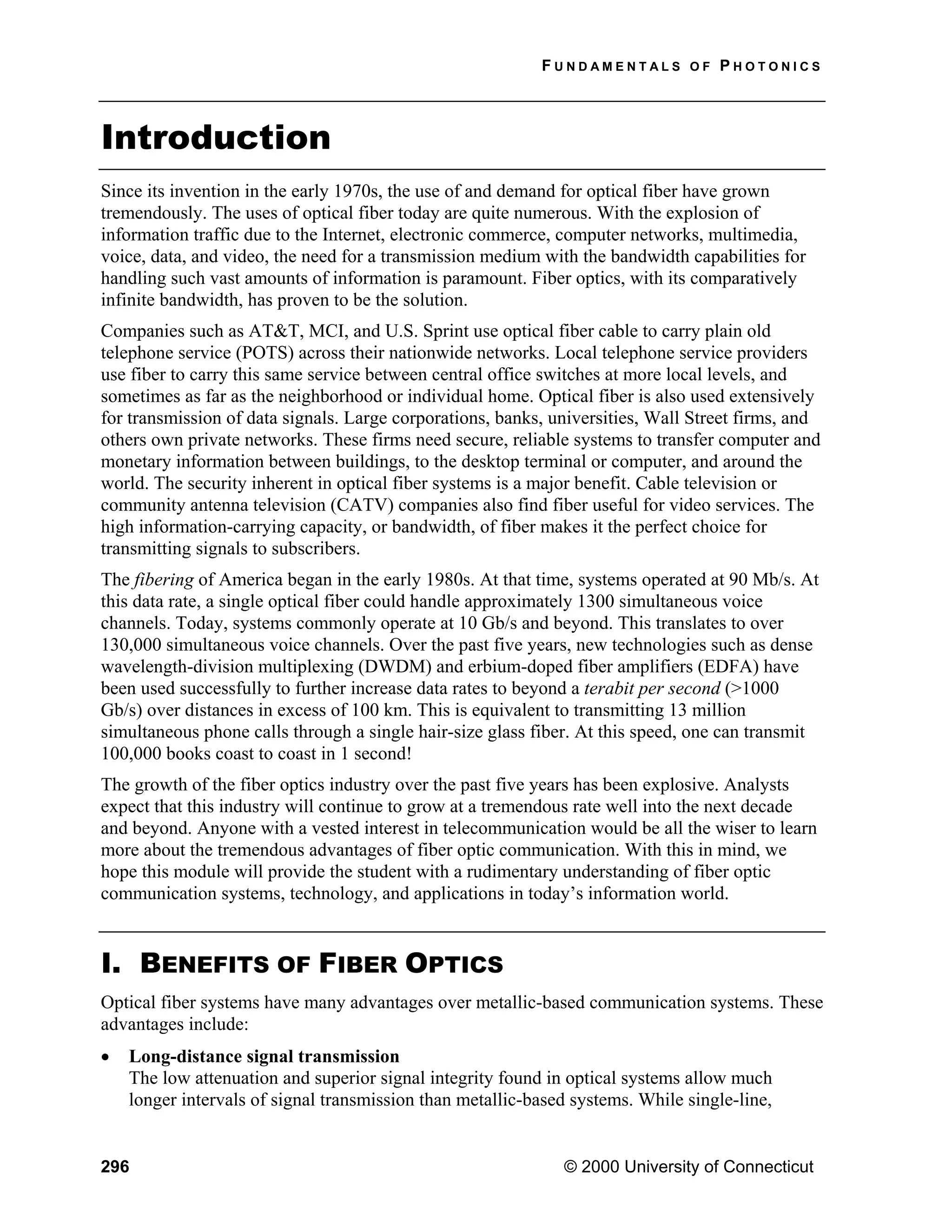 Optical fibers basics | PDF
