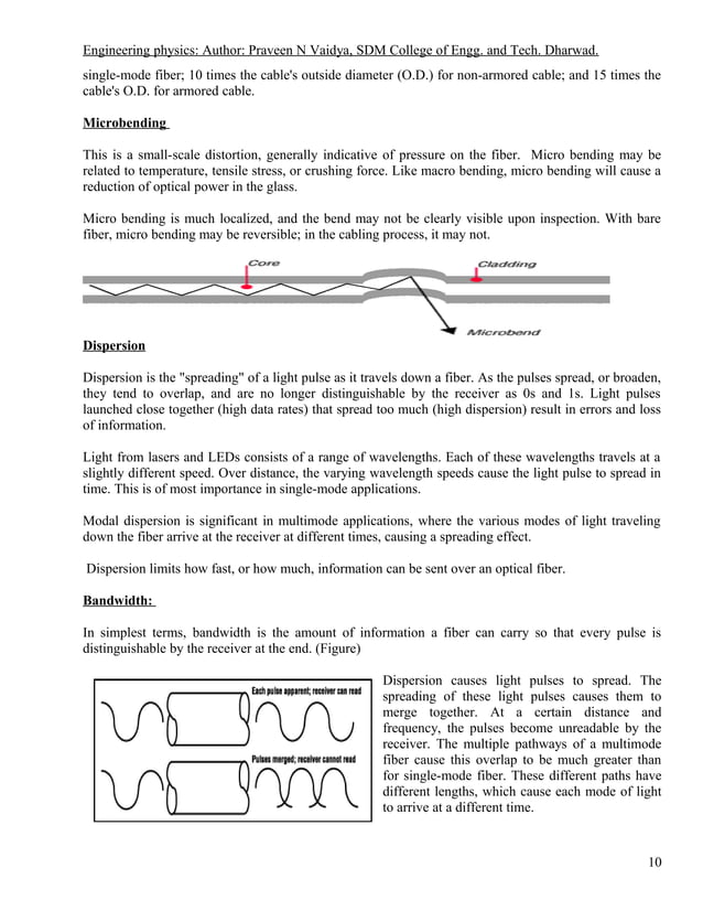 Optical fibers Theory and applications