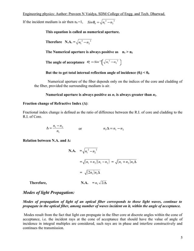 Optical fibers Theory and applications