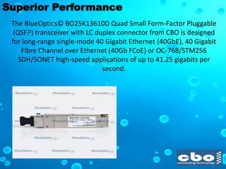 Optical fiber transceiver | PPTX