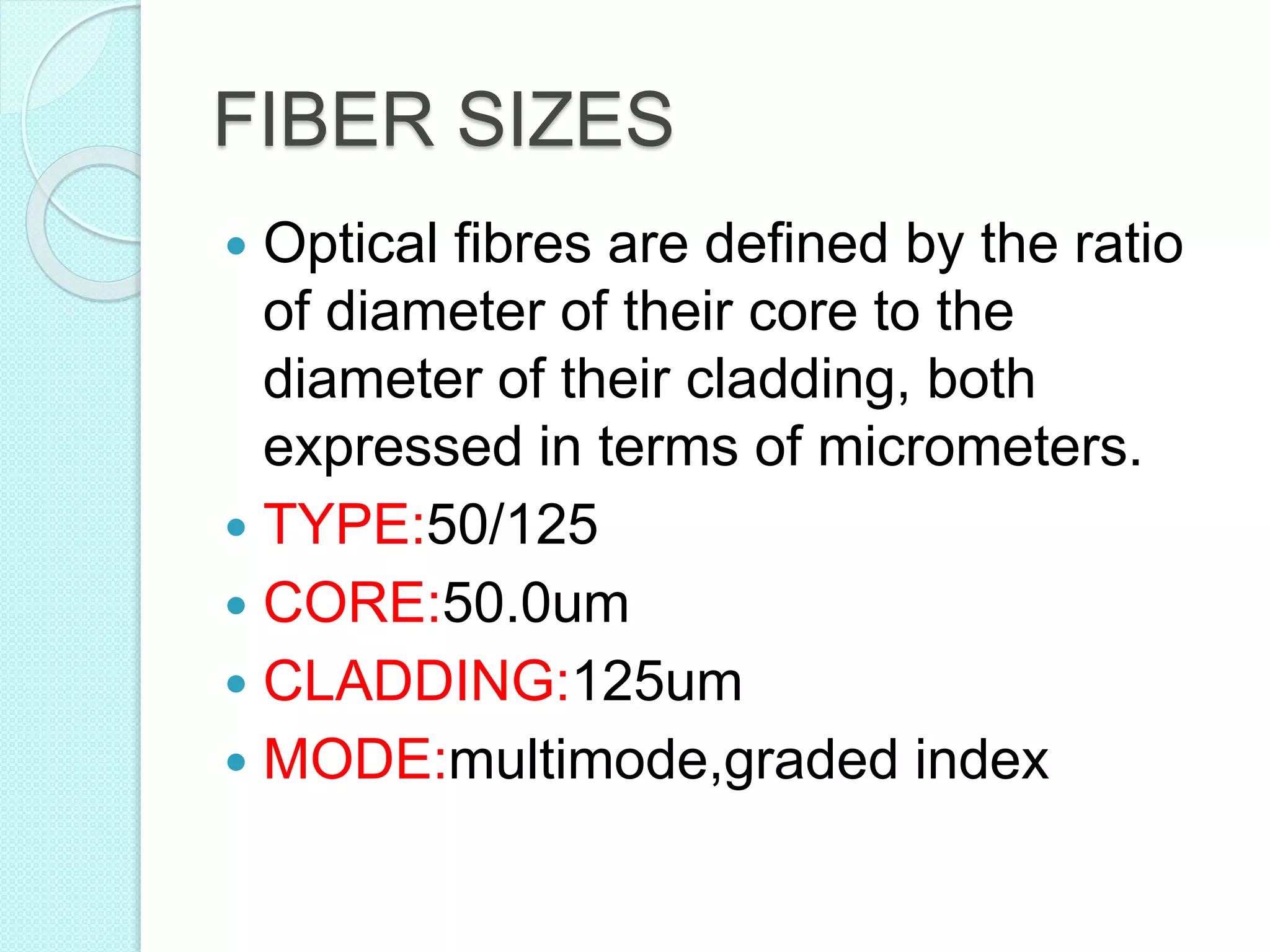 Optical fibre cable | PPTX