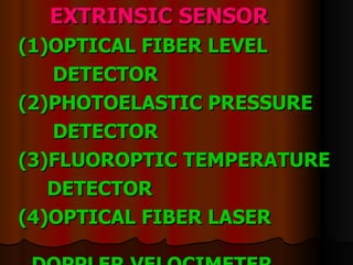 Optical Fibre Detector | PPT | Physics | Science