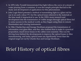 Optical fibres | PPT