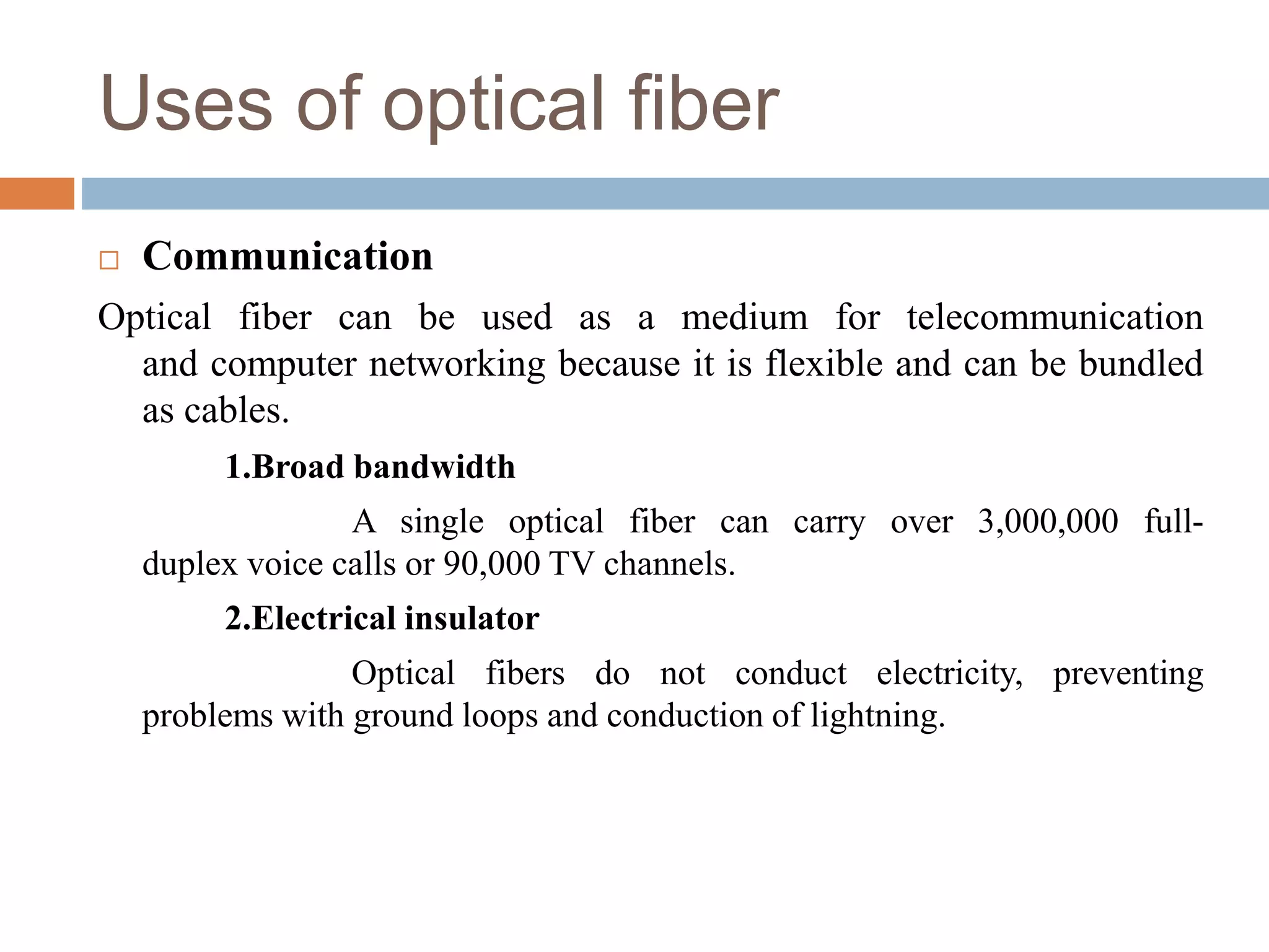 Optical fibres | PPTX