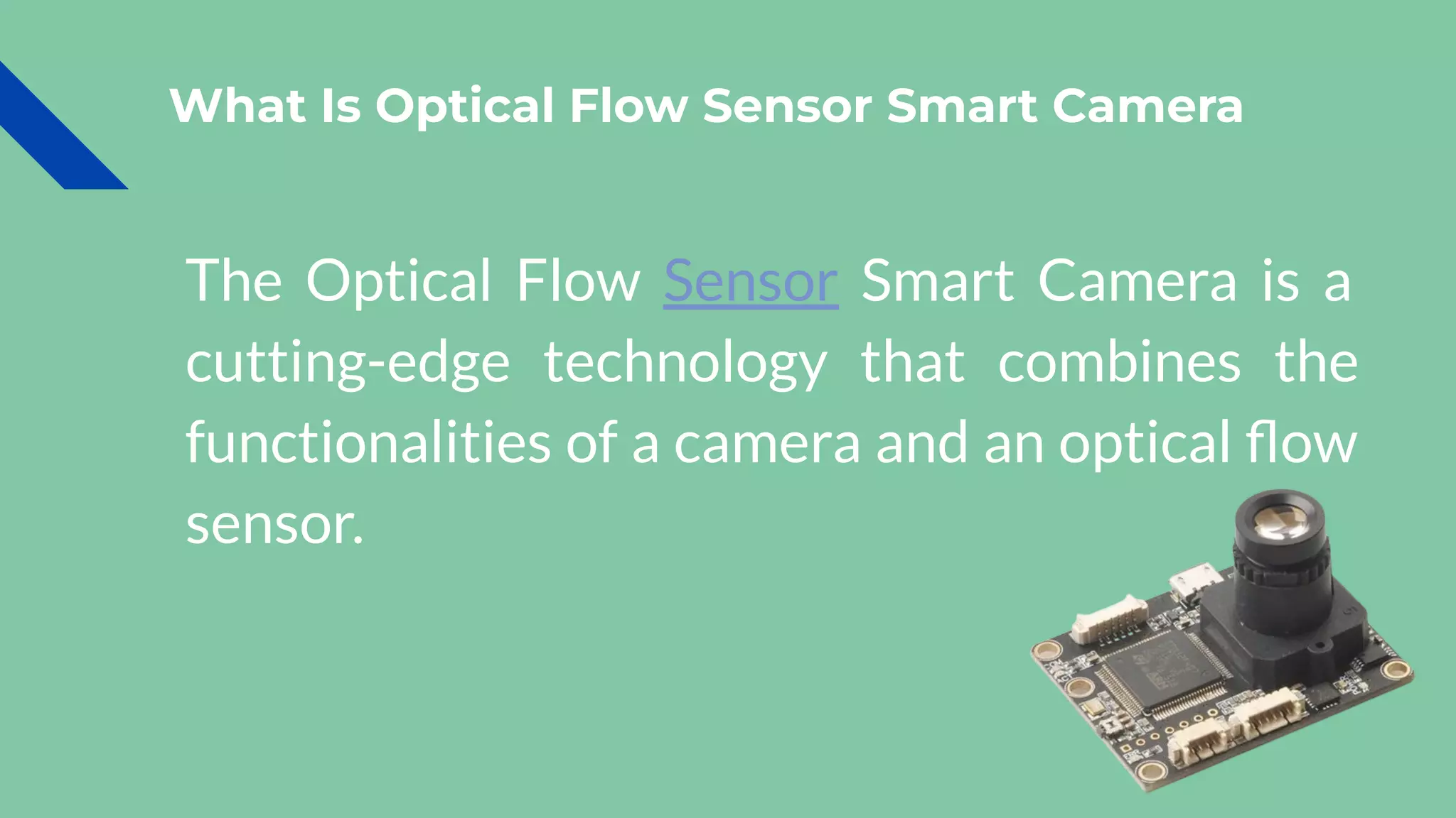 Optical Flow Sensor Smart Camera | PPT