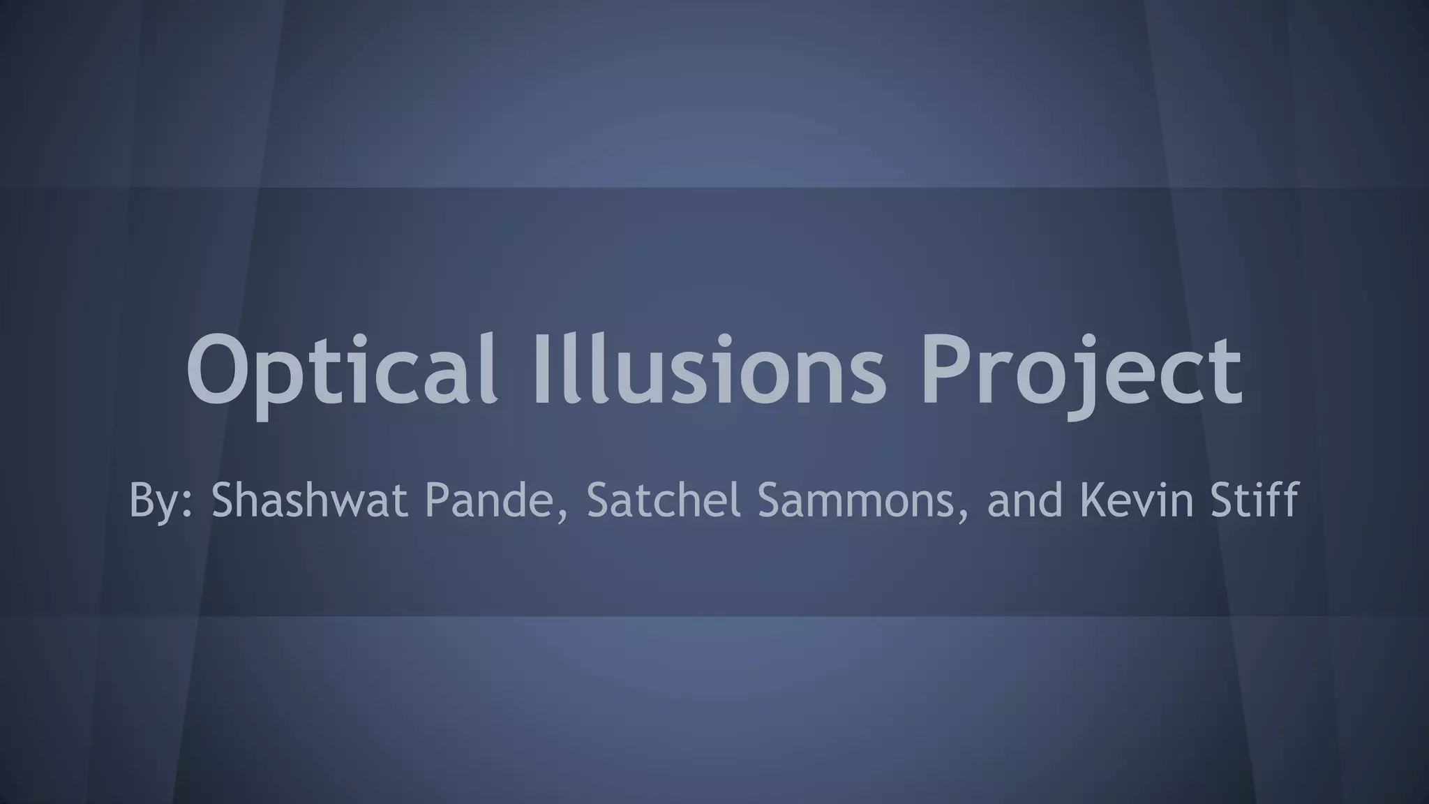 Optical illusion and visual acuity project | PPT