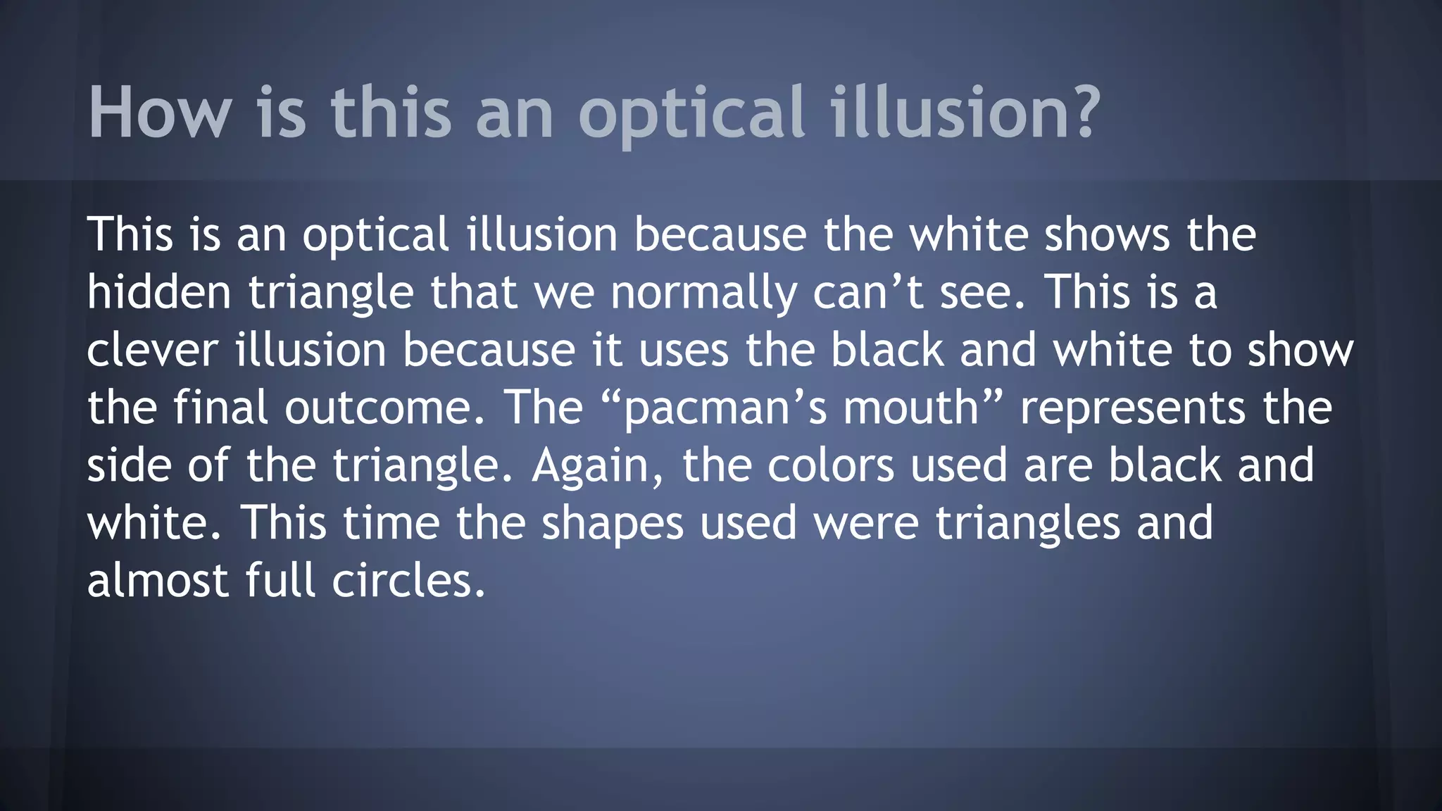 Optical illusion and visual acuity project | PPT