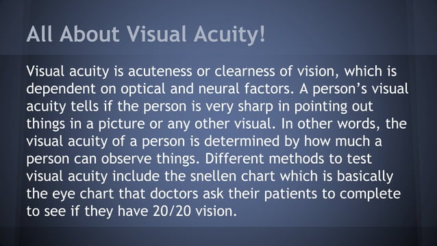 Optical illusion and visual acuity project | PPT