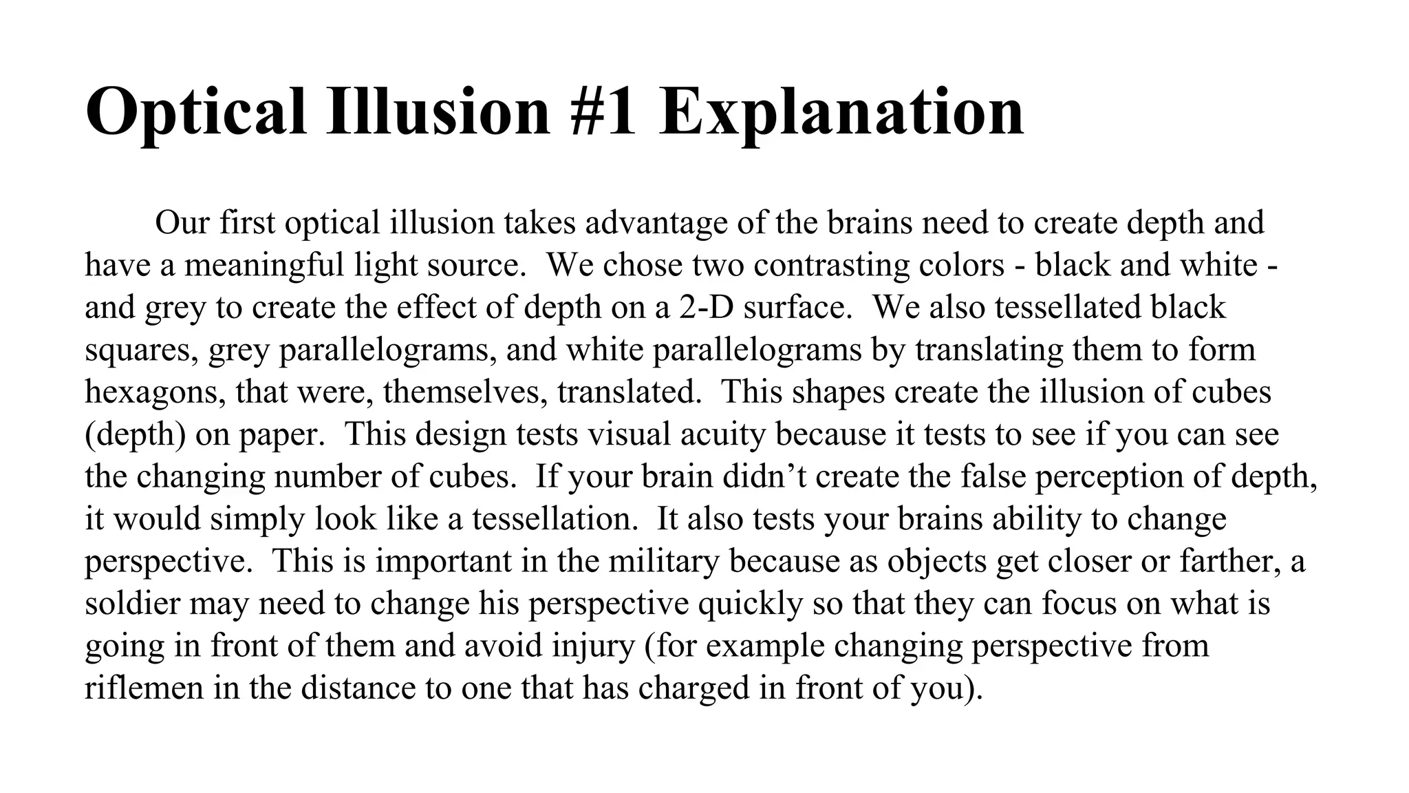Optical illusion project | PPTX