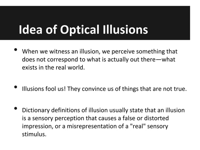 Optical Illusions | PPTX