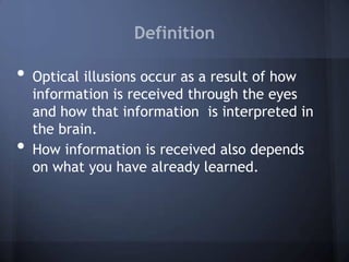 Optical illusions | PPT