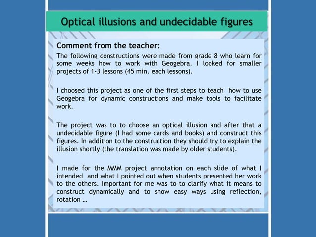 Optical illusions3 | PPTX | Physics | Science