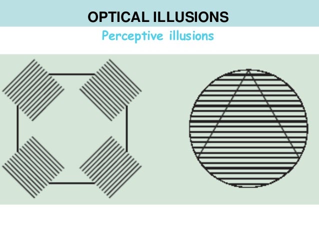 Optical illusions and visual perception