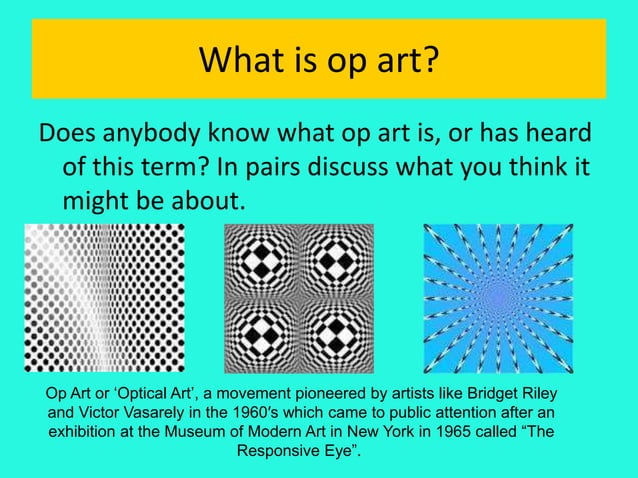 Optical illusions bridget riley1 | PPTX | Modern Art | Fine Art